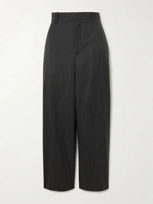 Loewe Pinstriped Wool Wide-leg Trousers