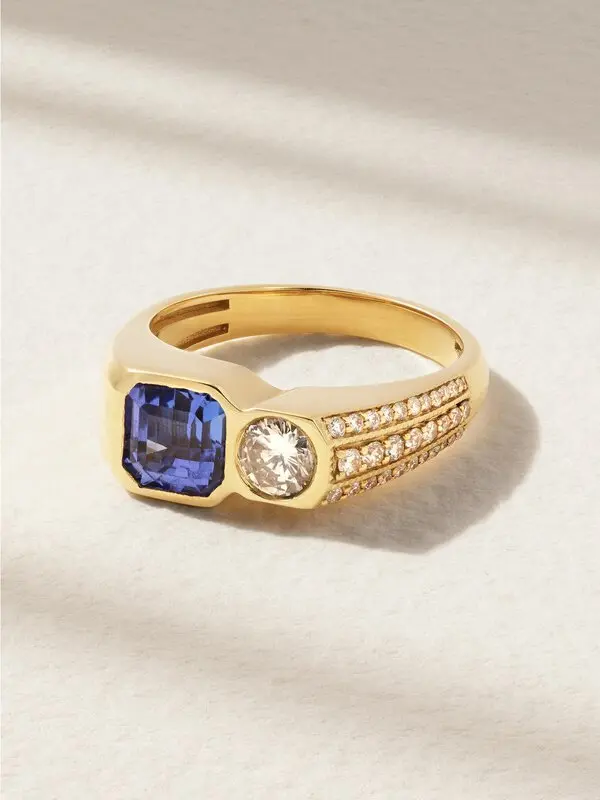 Jacquie Aiche 18-karat Tanzanite, And Diamond Ring - Gold