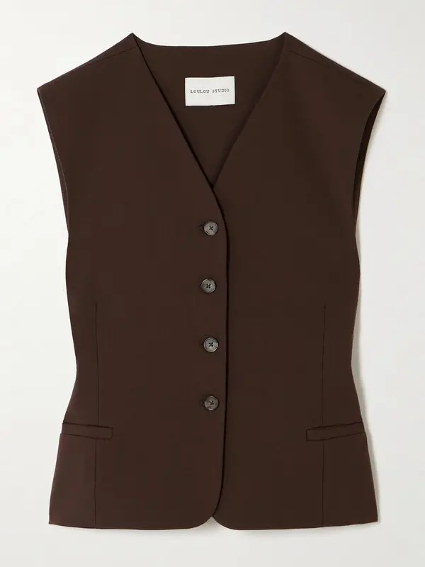 Loulou De Saison Teora Stretch-wool Vest