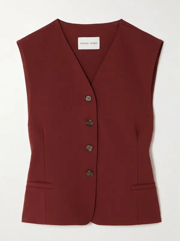 Loulou De Saison Teora Stretch-wool Vest