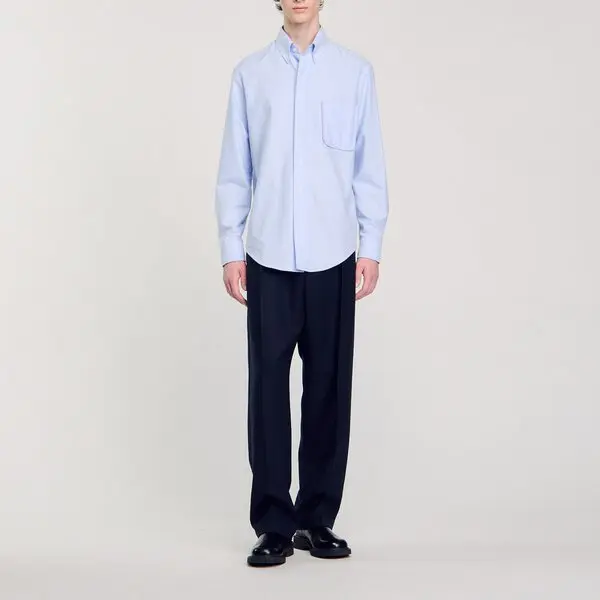 Sandro Oxford Flannel Shirt