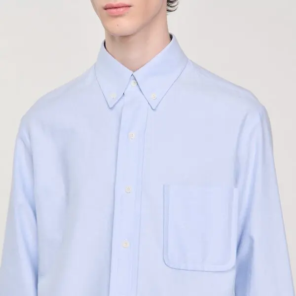 Sandro Oxford Flannel Shirt