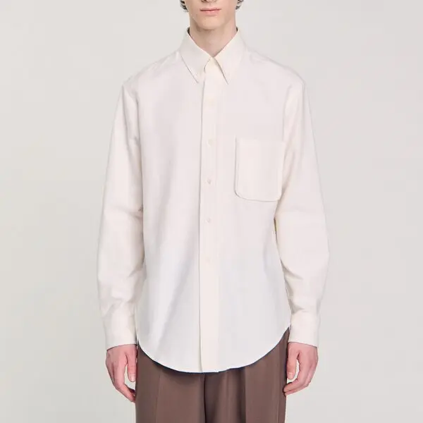 Sandro Oxford Flannel Shirt