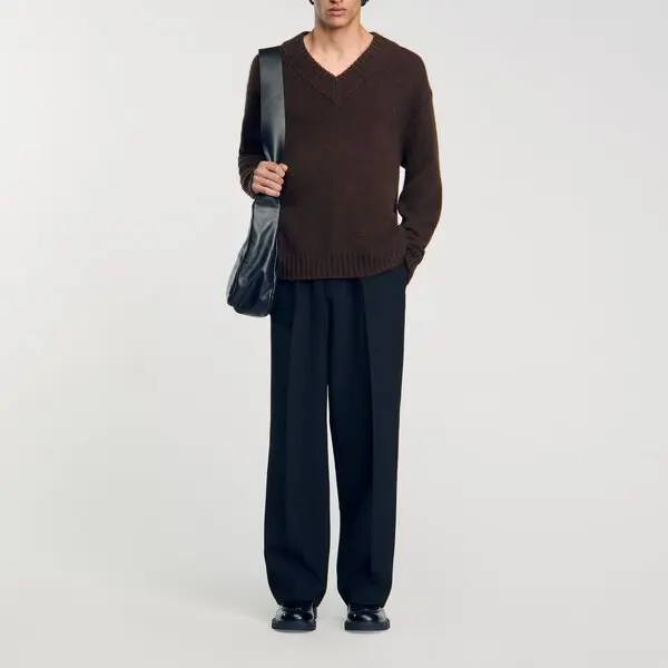 Sandro Chunky Knit Yak Sweater