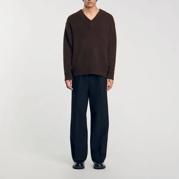 Sandro Chunky Knit Yak Sweater