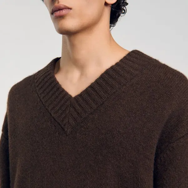 Sandro Chunky Knit Yak Sweater