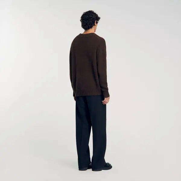 Sandro Chunky Knit Yak Sweater