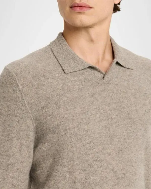 Vince Apos;s Boiled Cashmere Polo Shirt