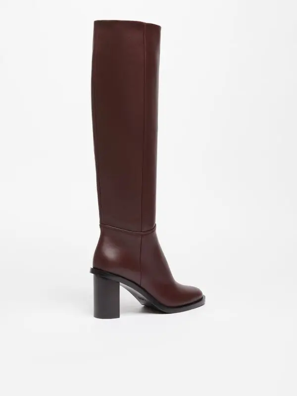 Max Mara High Leather Boots