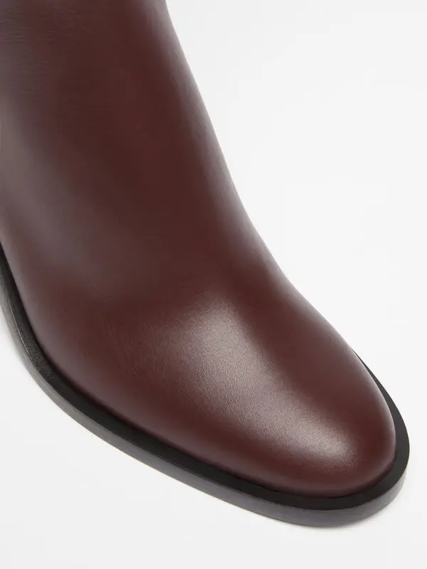 Max Mara High Leather Boots