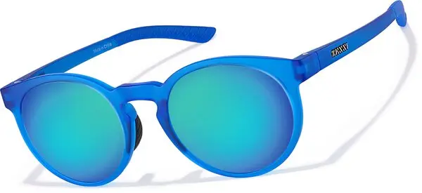 Zenni Sporty Round Full Rim Frame Glasses - Blue