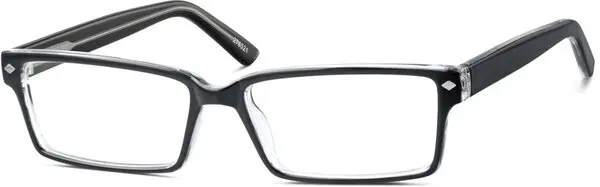Zenni Rectangle Full Rim Eyeglasses - Black