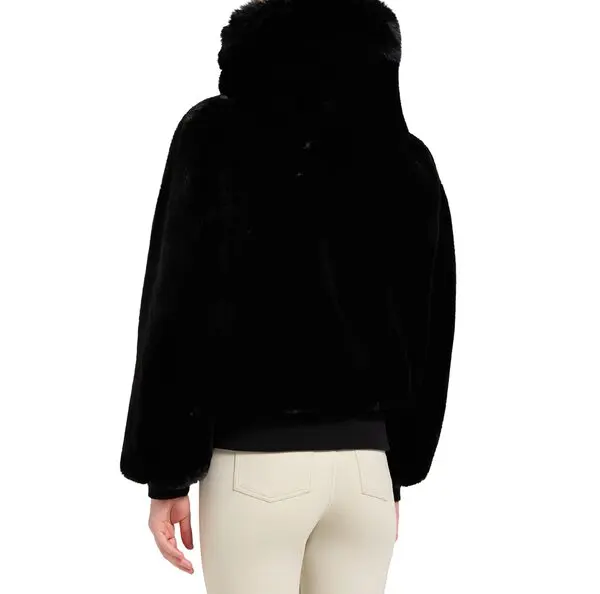 Moose Knuckles Debbie Reversible Bomber Jacket - Black
