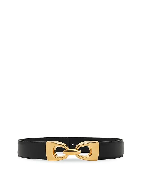Altuzarra Horsebit Leather Belt - Black