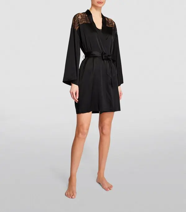 AUBADE Midnight Whisper Robe - Black