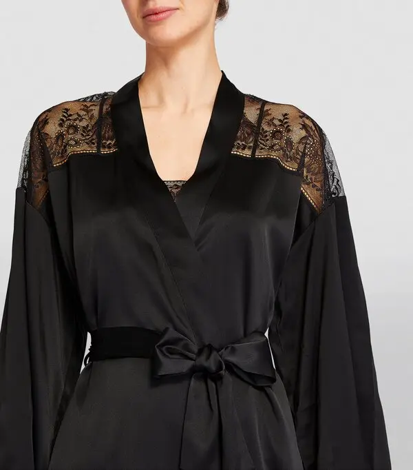 AUBADE Midnight Whisper Robe - Black