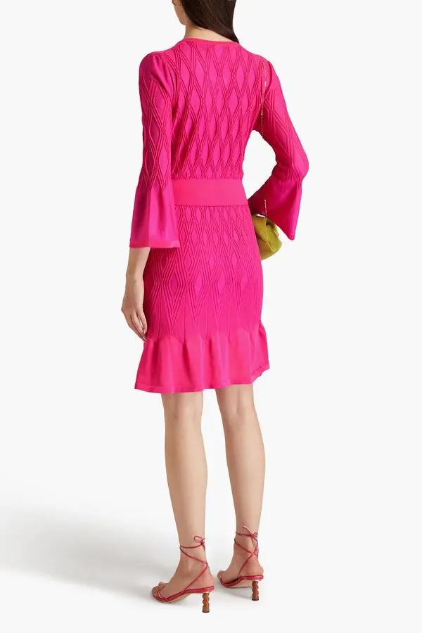 Diane Von Furstenberg Ava Fluted Knitted Skirt