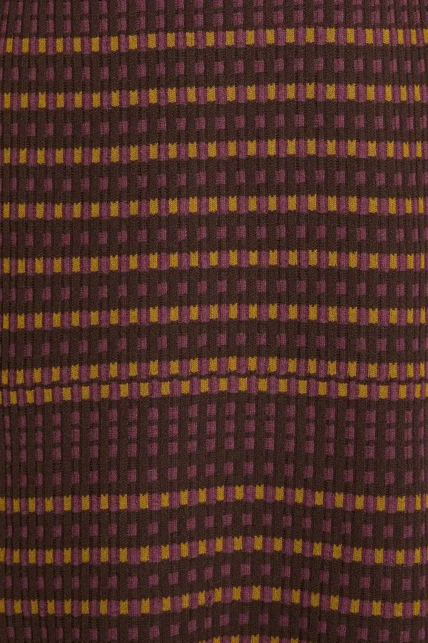 Diane Von Furstenberg Checked Jacquard-knit Mini Dress