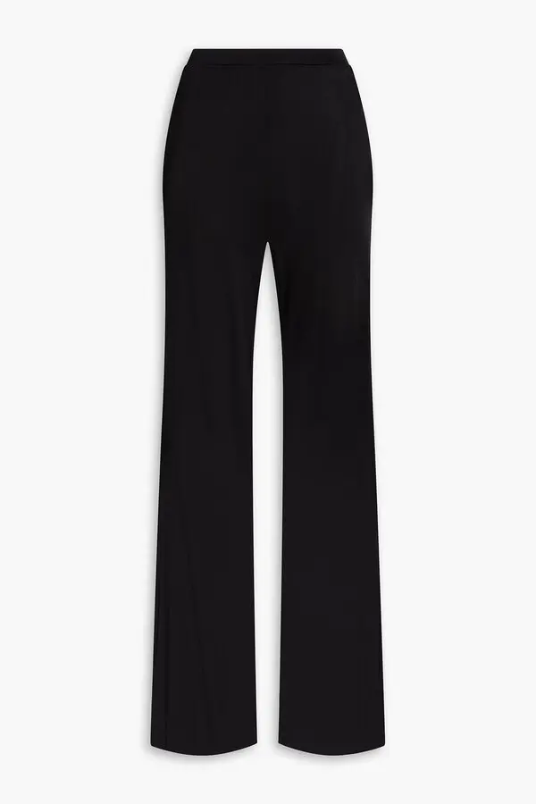 Diane Von Furstenberg Holly Satin-jersey Wide-leg Pants