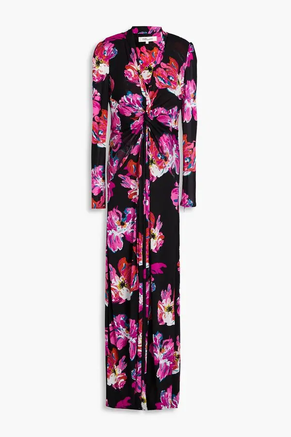 Diane Von Furstenberg Kassia Floral-print Maxi Dress - Pink