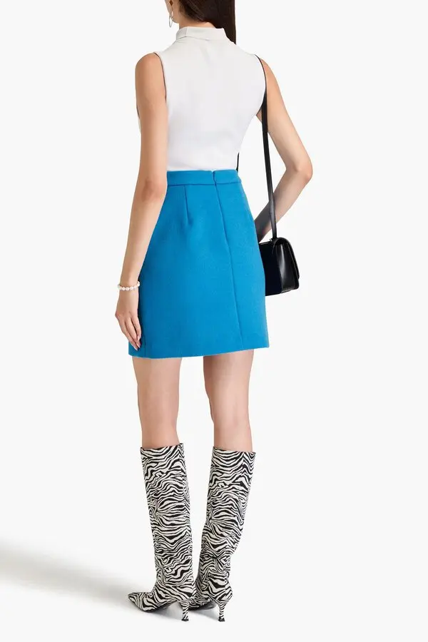 Diane Von Furstenberg Dottie Wool-felt Mini Skirt