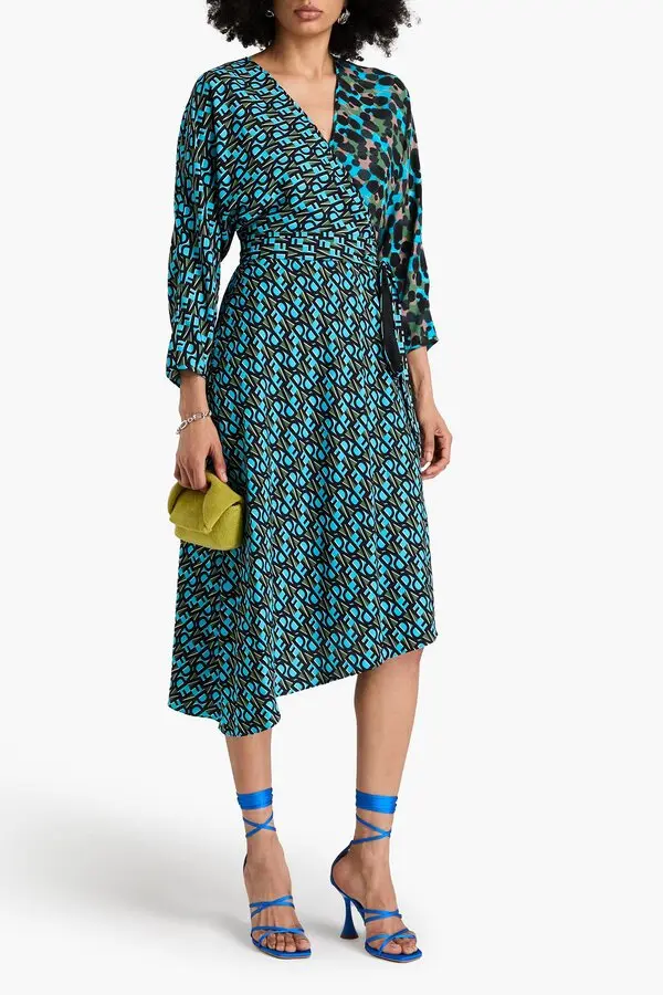 chinese dress ladies Eloise Faux Wrap Maxi Dress – Diane von Furstenberg HongKong