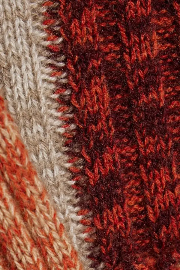 Autumn Cashmere Patchwork Ribbed-knit Cardigan