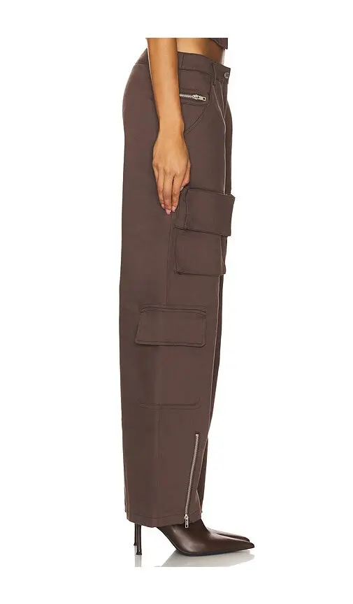 BY.DYLN Lucious Twill Pants - Chocolate