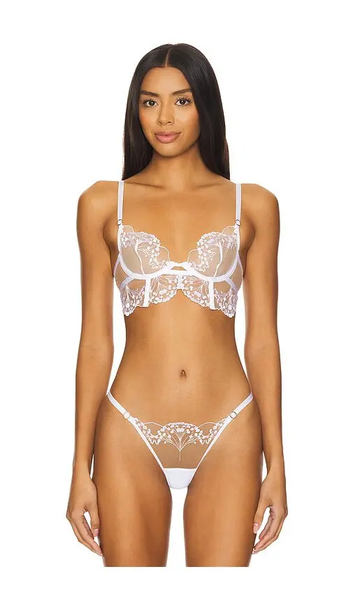 Bluebella Marisa Bra In White - White & Sheer