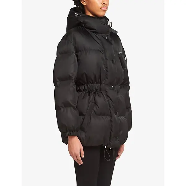 Prada Re-nylon Hooded Down Jacket