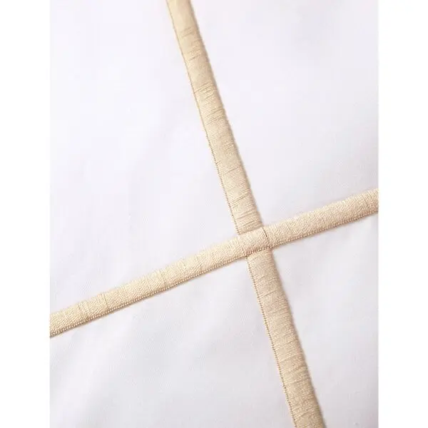 YVES DELORME Athena Bourdon-stitch Pima-cotton Duvet Cover - Dune