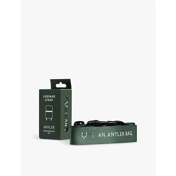 ANTLER Brand-logo Webbed-polyester Luggage Strap - Green