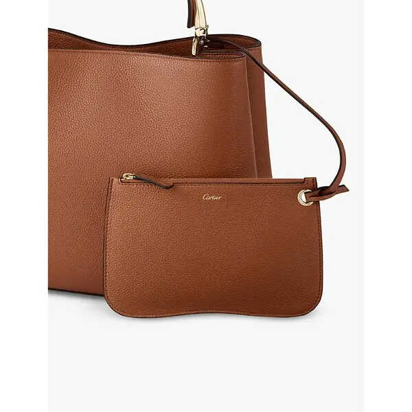Cartier Panthère De Medium Top-handle Bag - Caramel