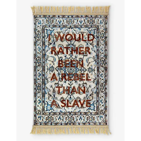 SELETTI Loredana Longo Burnt Rebel Woven Rug 120cm X 80cm - One-color