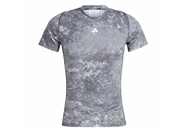 Adidas Techfit Training Tee - Black/silver Pebble