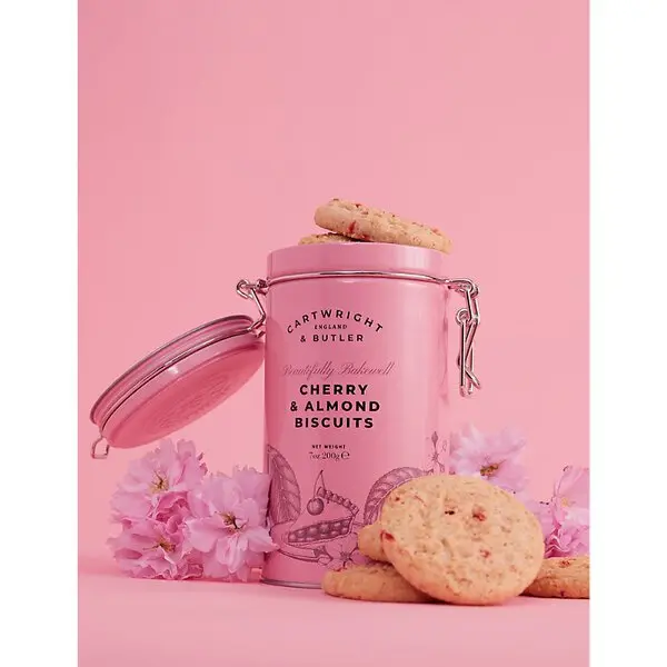 CARTWRIGHT & BUTLER Cherry And Almond Biscuits Tin 200g
