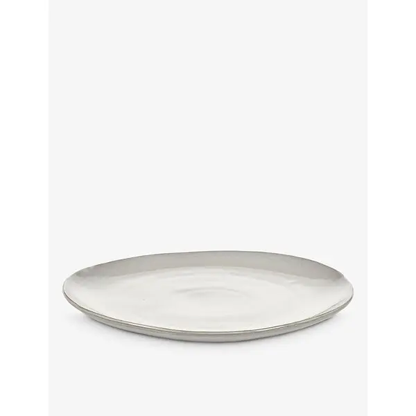 SERAX La Mère Irregular Extra-large Stoneware Plate 27cm - White