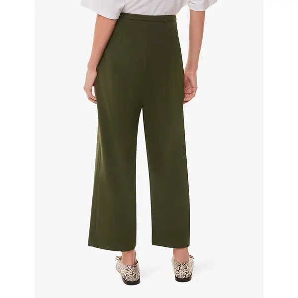 Whistles Camilla Wide-leg Stretch-woven Trousers