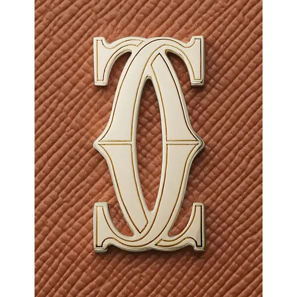 Cartier C De Leather Cardholder - Caramel