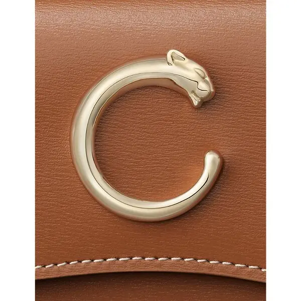 Cartier Panthère De Mini Leather Wallet - Caramel