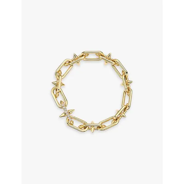 Tiffany & Co. Titan Pharrell Williams Link Diamond Bracelet - Yellow Gold