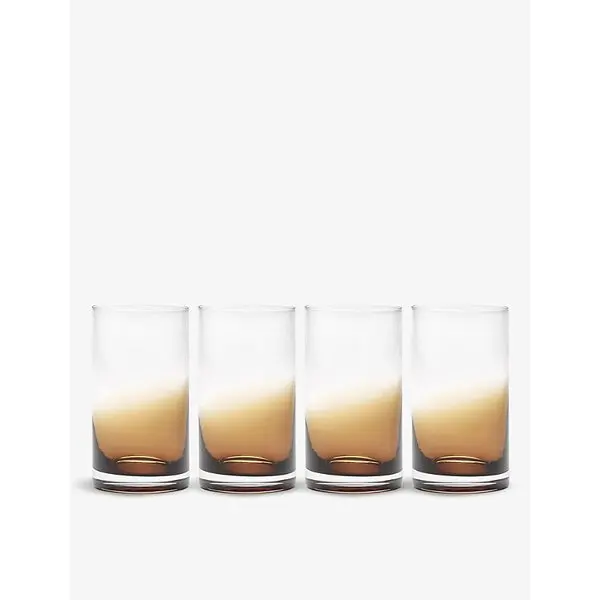 SERAX Kelly Wearstler Zuma Glass Tumblers Set Of Four - Brown