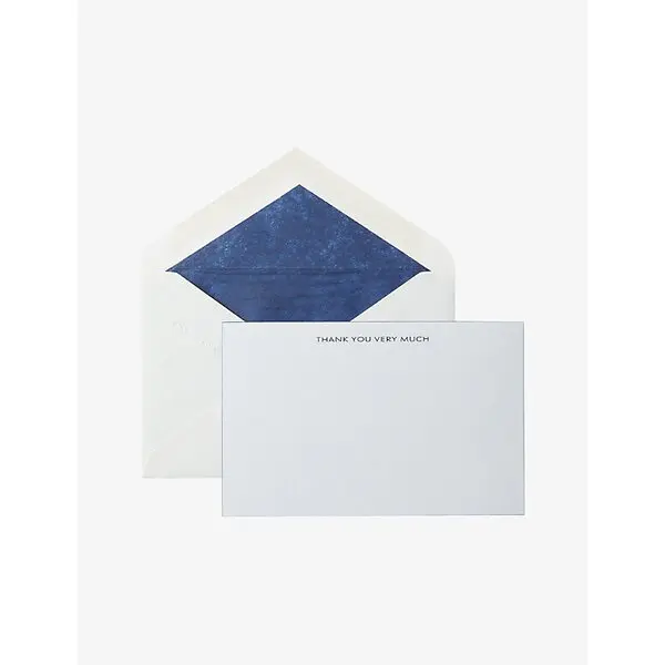 Smythson Thank You Greetings Card Pack Of 10