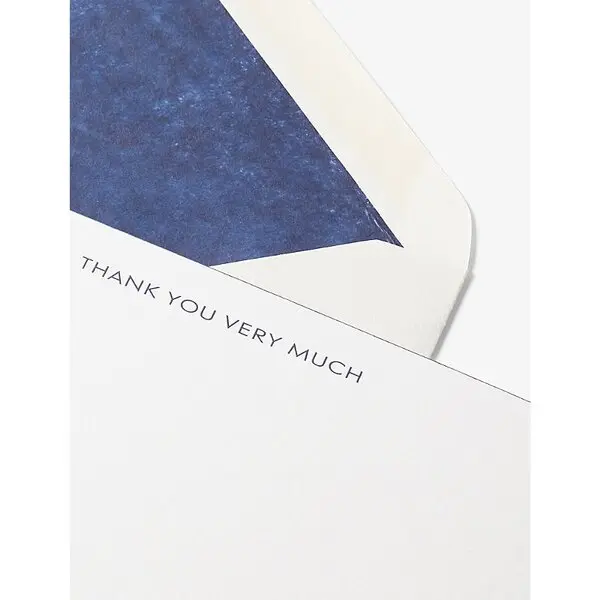 Smythson Thank You Greetings Card Pack Of 10