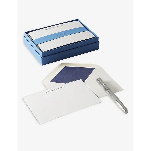 Smythson Thank You Greetings Card Pack Of 10