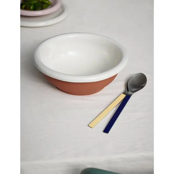 HAY Mvs Square-handle Stainless-steel Cutlery Set - Dark Blue