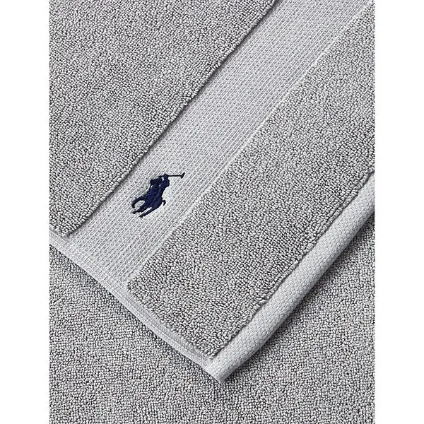 Ralph Lauren Andover Logo-embroidered Cotton 55cm X 90cm - Andover Heather