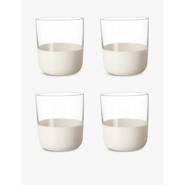 VILLEROY & BOCH Manufacture Rock Blanc Crystal Tumblers Set Of Four - One-color