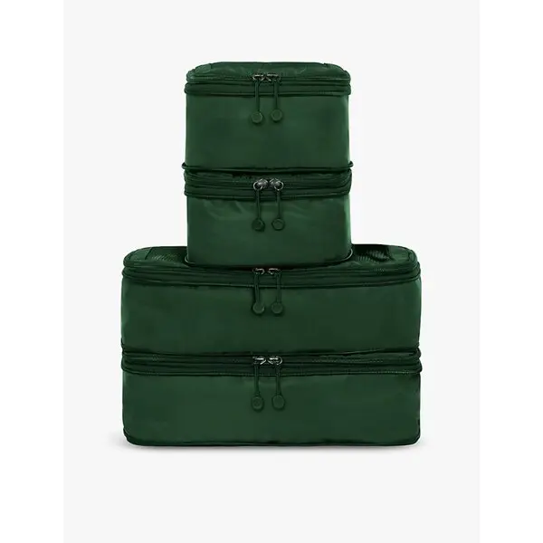 ANTLER Chelsea Shell Packing Cubes Set Of Four - Woodland Green