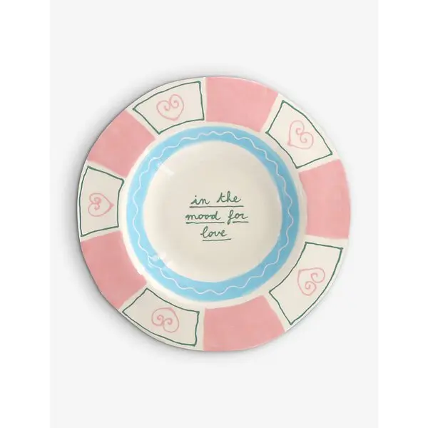LAETITIA ROUGET In The Mood For Love Hand-painted Stoneware Dinner Plate 26cm - One-color
